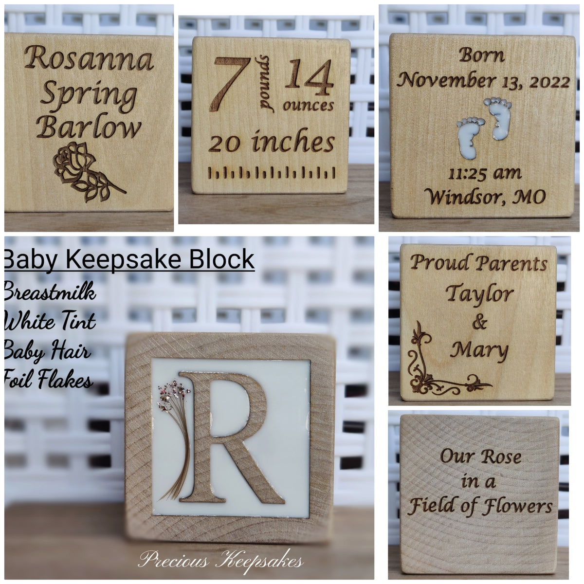 Baby Keepsake Block